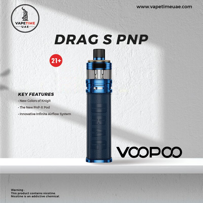 Voopoo ﻿Drag S PnP-X in UAE - VapeTimeUAE is the best vape shop ever.